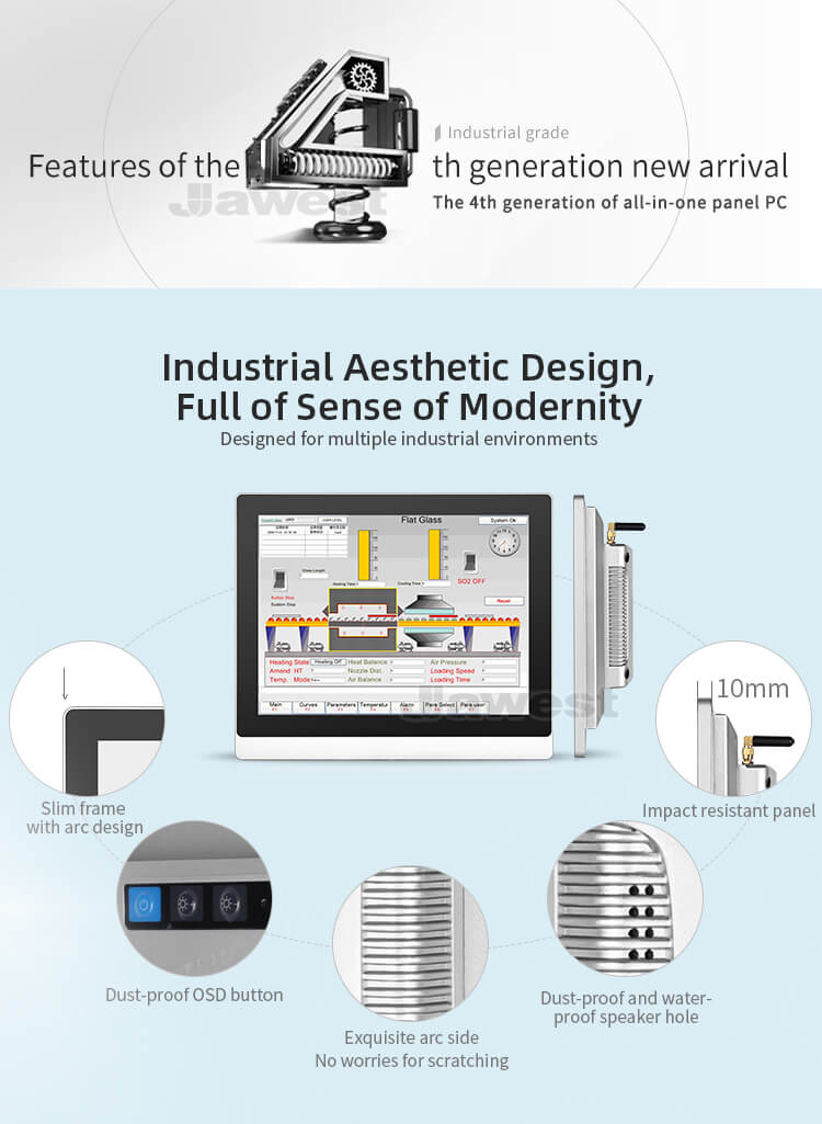 15 Inch Industrial PC All-in-one True Flat Panel