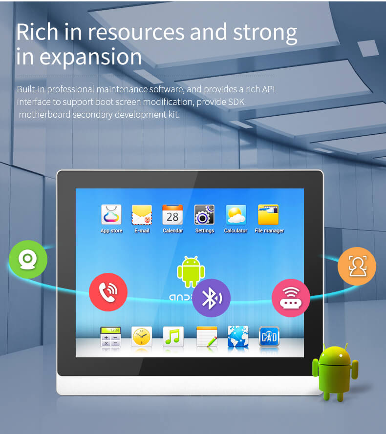 15 Inch Android Industrial Touch Screen Computer Multi-Touch ...